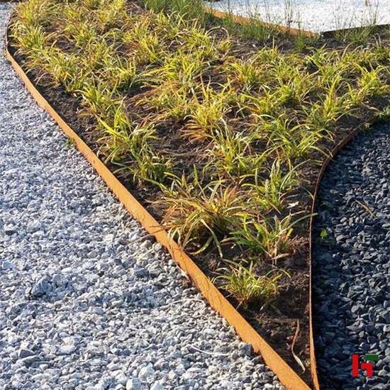 Multi-edge afboording Cortenstaal 100 x 0,15 x 17,5 cm | Hilfra