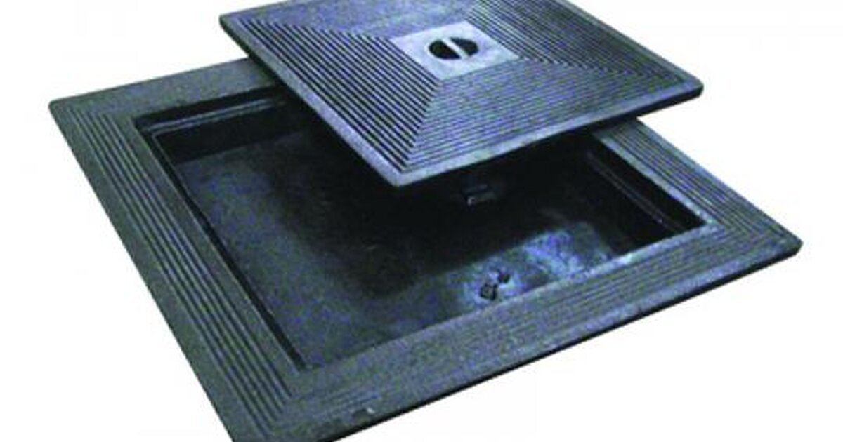 Dubbel putdeksel Gietijzer 50x50cm | Hilfra