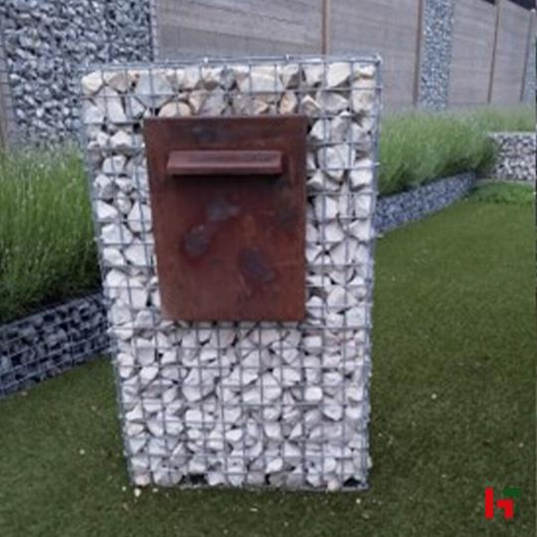 Inbouw brievenbus Cortenstaal | Hilfra