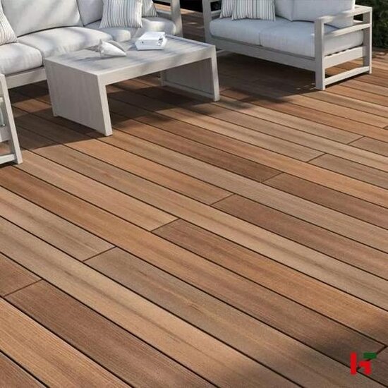 Composiet Terrasplank Easy Deck Bruin Dolomit - 16x193mm 300cm | Hilfra