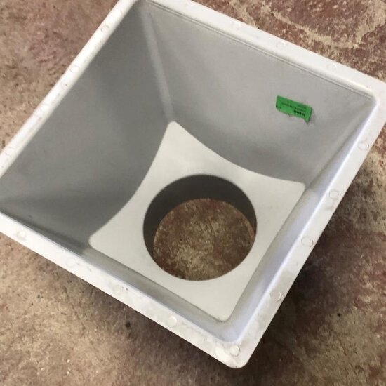 PVC Inspectieput, Universeel Lichtgrijs 400 x 400 mm Reukafsluiter | Hilfra